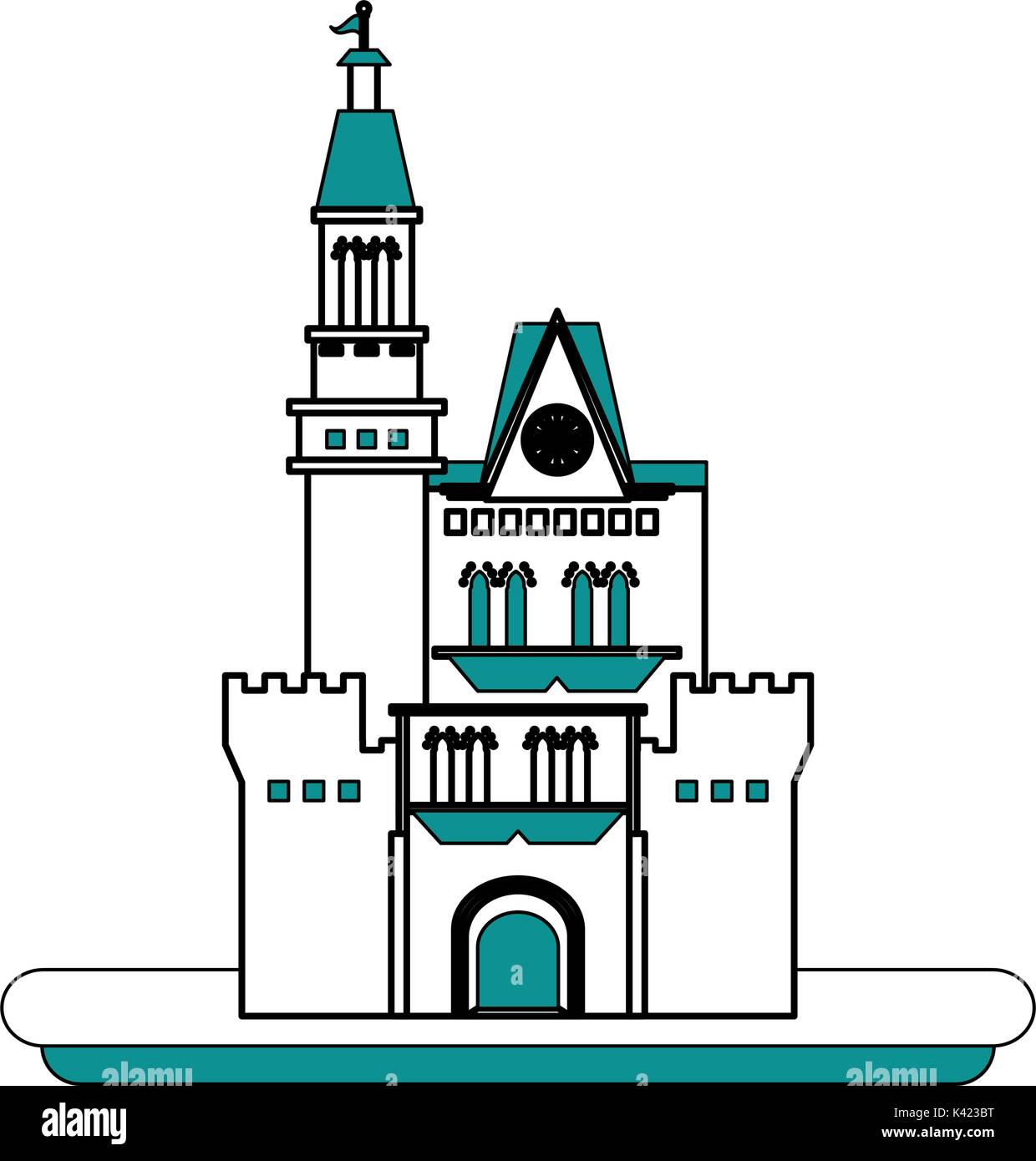 Isolated castle design Stock Vector Image & Art - Alamy