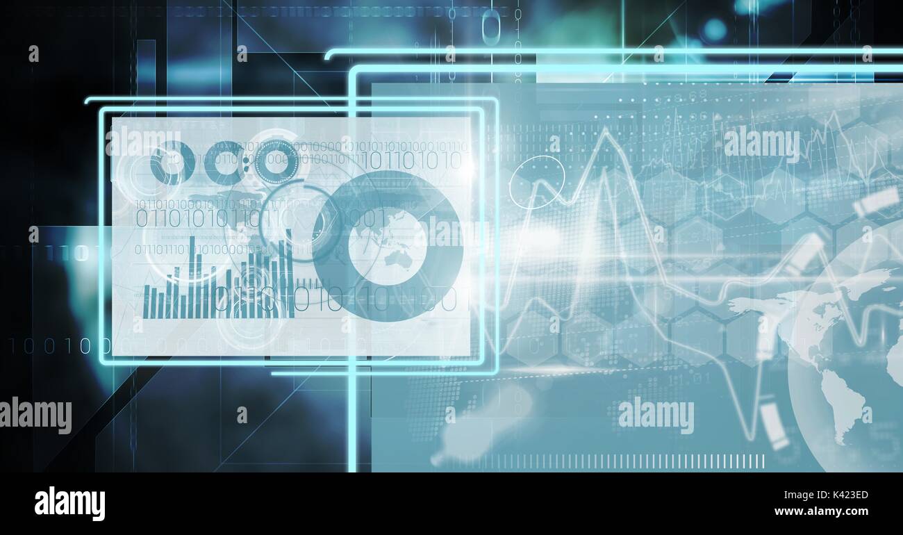 Digital composite of technology interface panels Stock Photo - Alamy