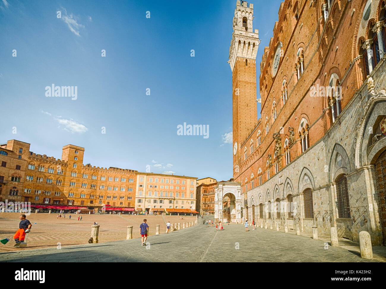 Architectural wonders of the ancient buildings of Siena, tuscan ...