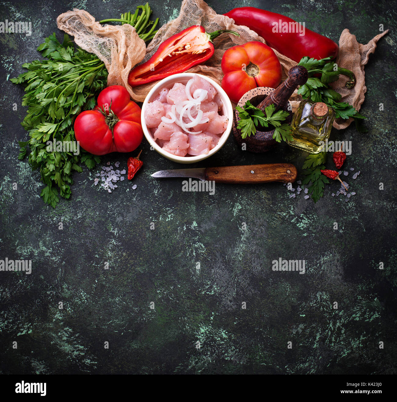 Sliced roasted chicken fillet meat hi-res stock photography and images ...