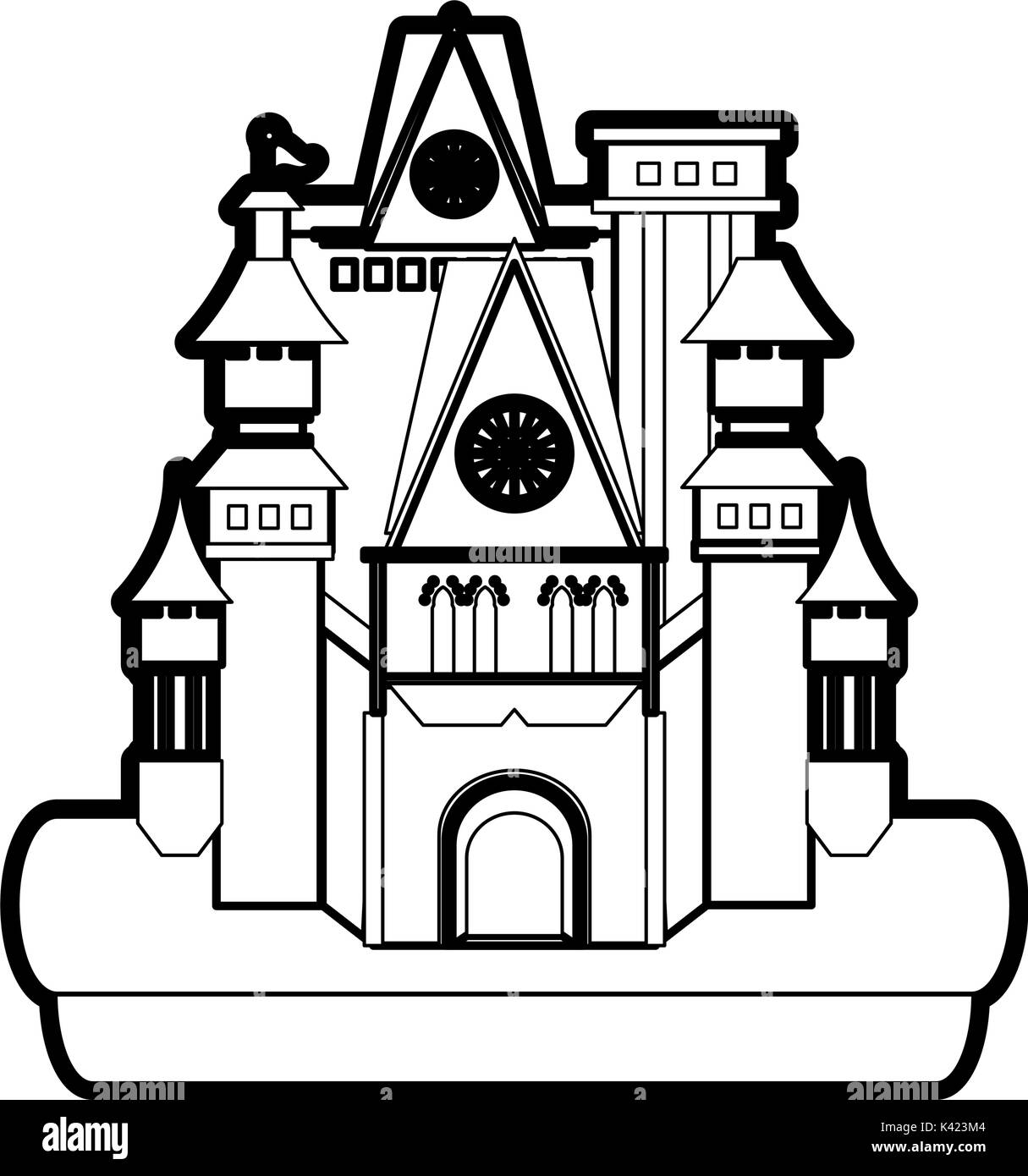 Isolated castle design Stock Vector Image & Art - Alamy