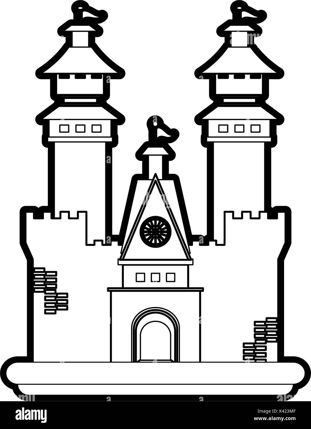 Isolated castle design Stock Vector Image & Art - Alamy