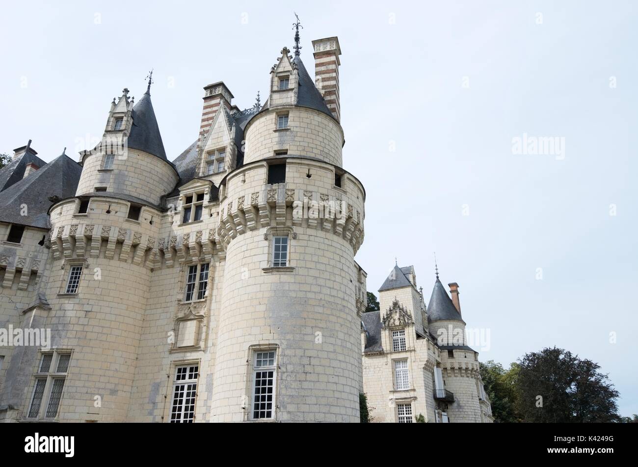 Usse Castle in Loire Valley, Rigny-Usse, France. Known as the Sleeping ...
