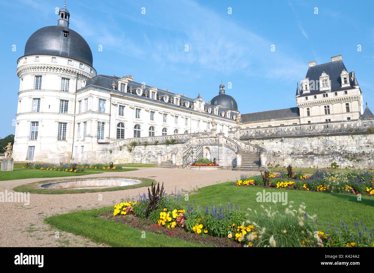 Valençay Castle, Loire Valley, France. Built between the 16th and 18th ...