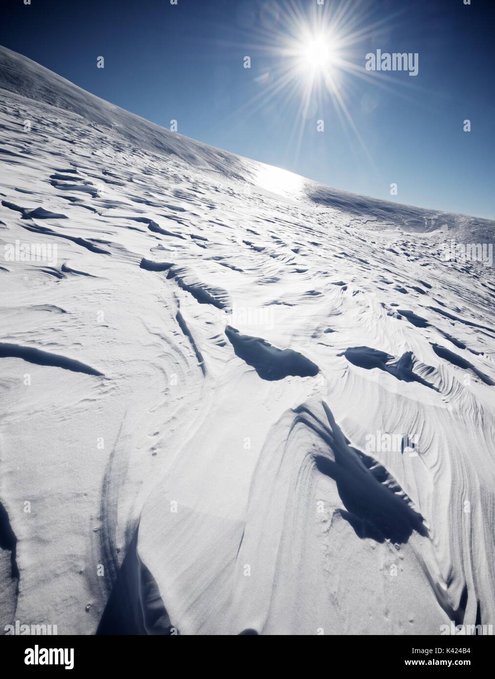 Snowy landscape in Pyrenees, Aragon, Spain Stock Photo - Alamy