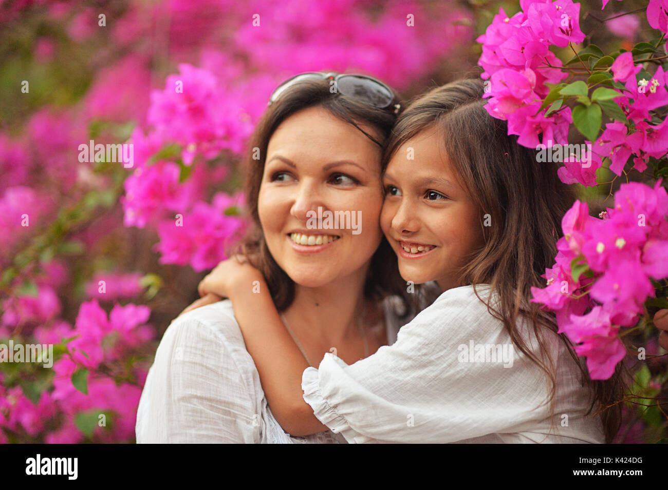 happy mother and daughter hugging Stock Photo - Alamy