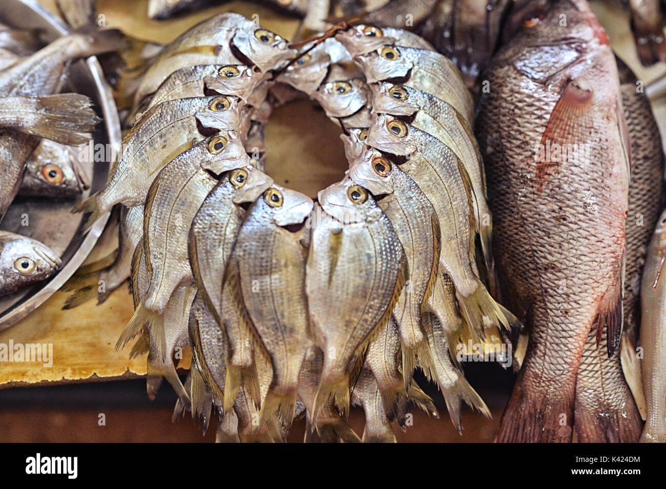 fresh fish on market Stock Photo - Alamy