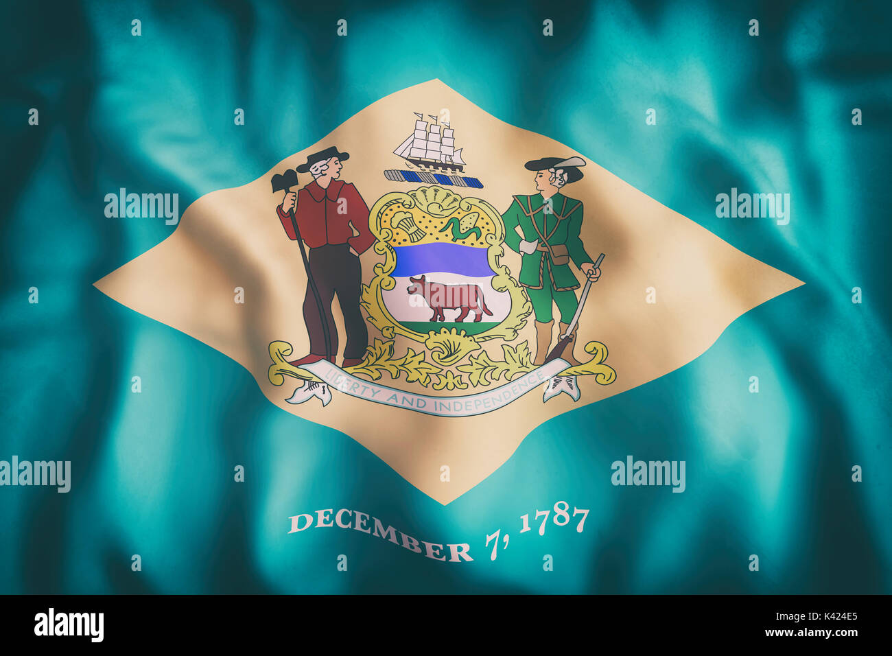 Delawarean flag hi-res stock photography and images - Alamy