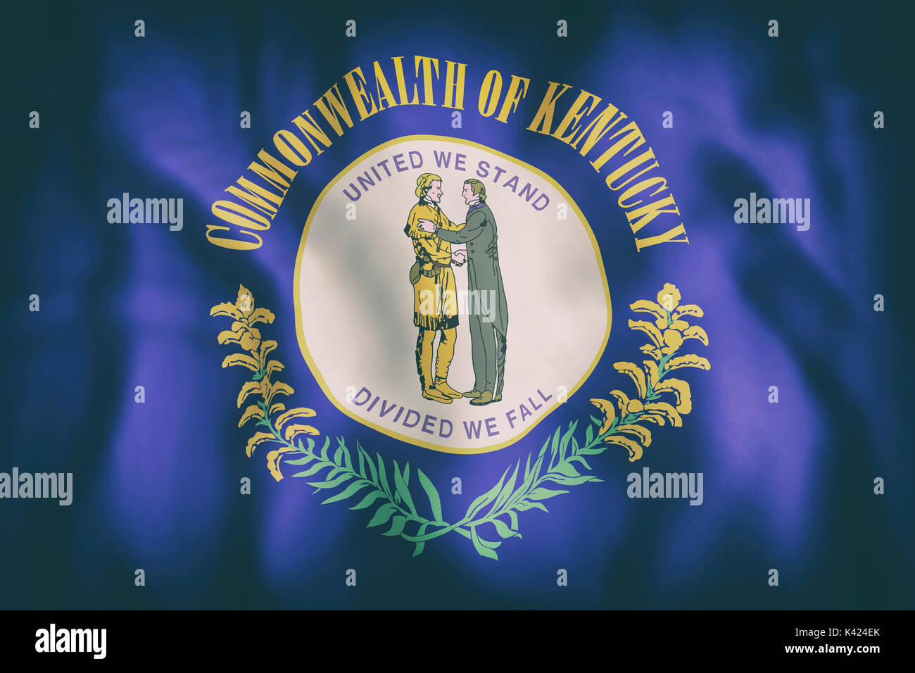 3d rendering of a Kentucky State flag Stock Photo - Alamy