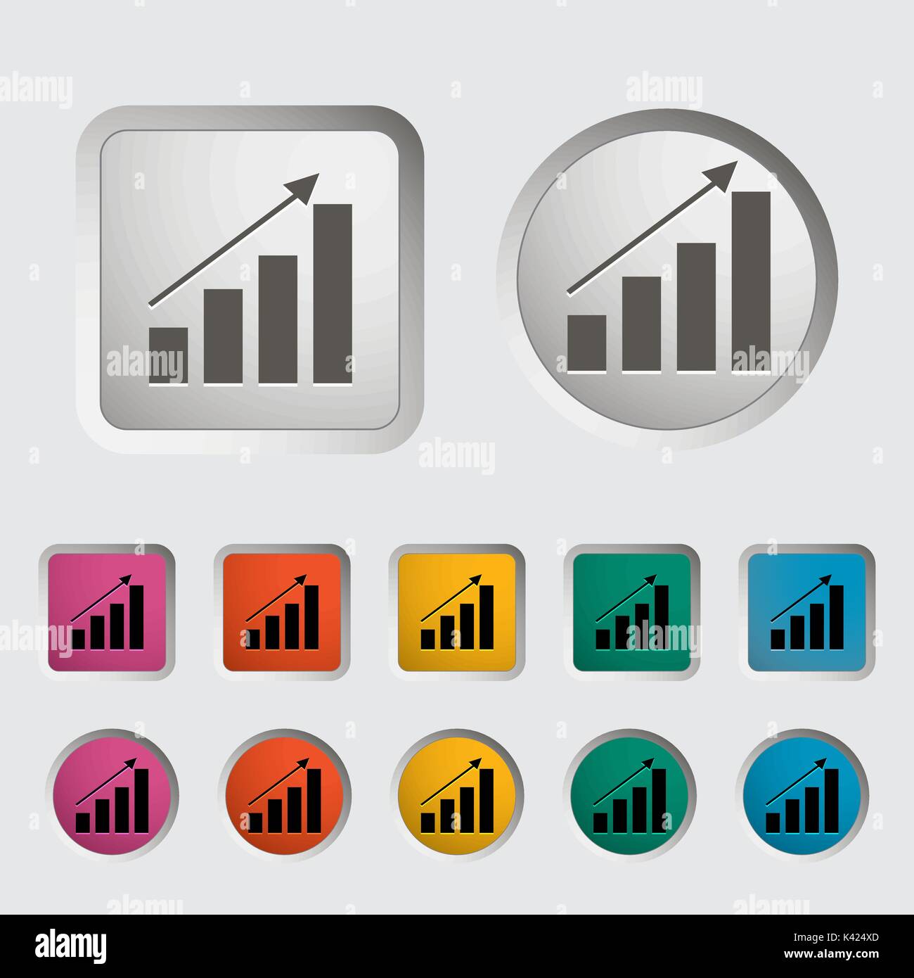 Graph single icon. Vector illustration Stock Vector Image & Art - Alamy