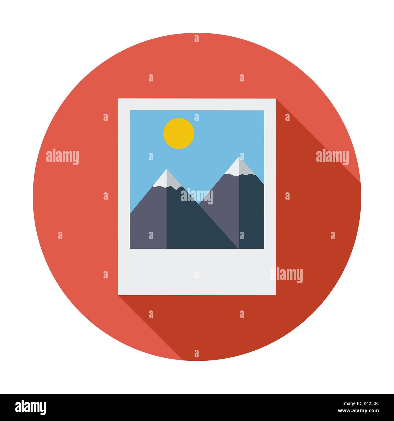 Photo. Single flat color icon. Vector illustration Stock Vector Image ...