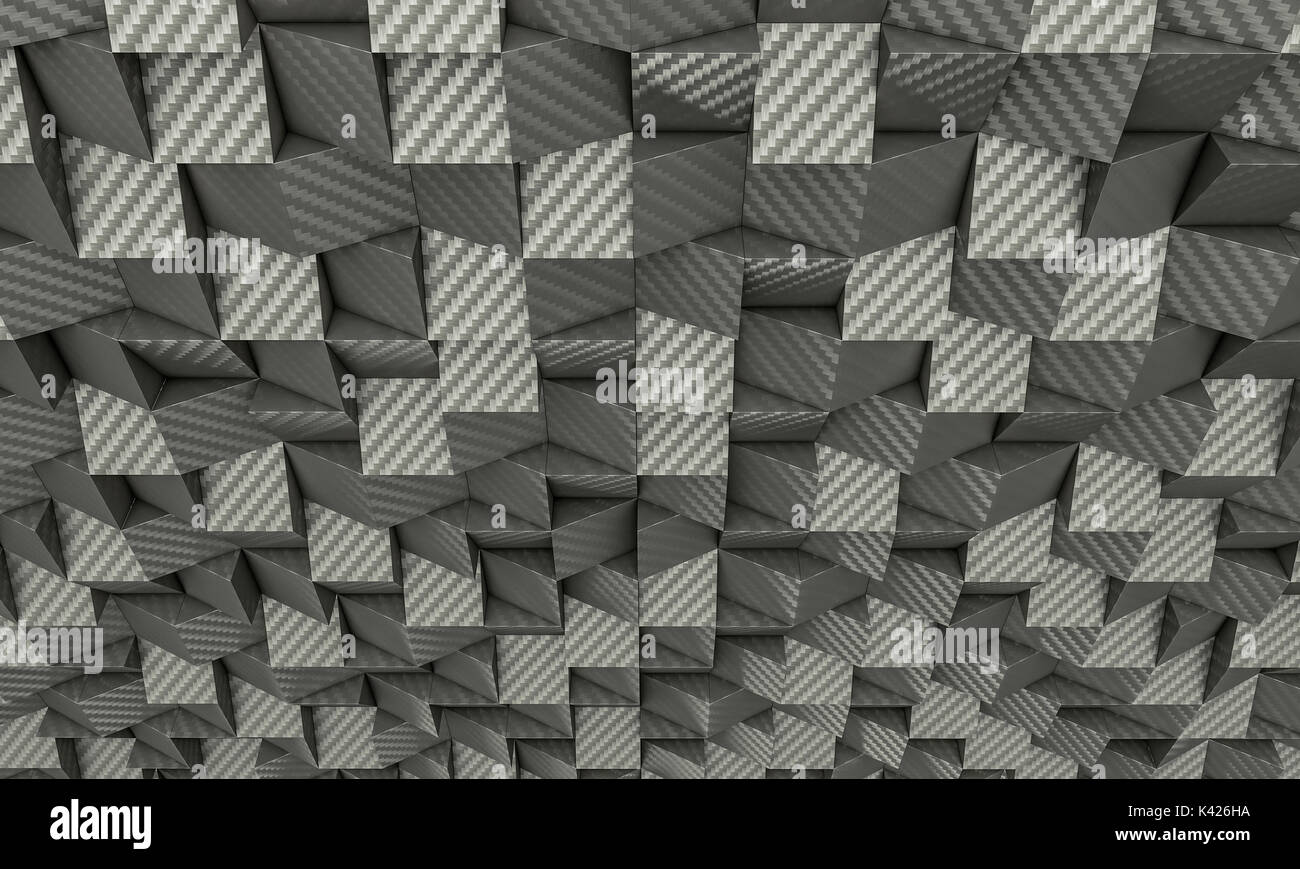 3d poly carbon fiber geometric background texture Stock Photo - Alamy