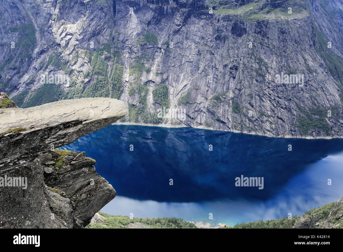 Trolltunga rock formation in Norway Stock Photo - Alamy