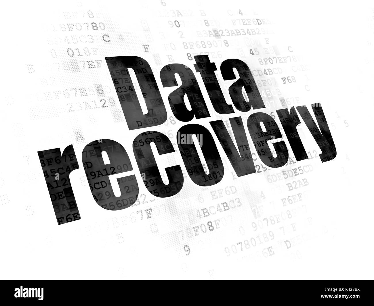 Data recovery backup database Black and White Stock Photos & Images - Alamy