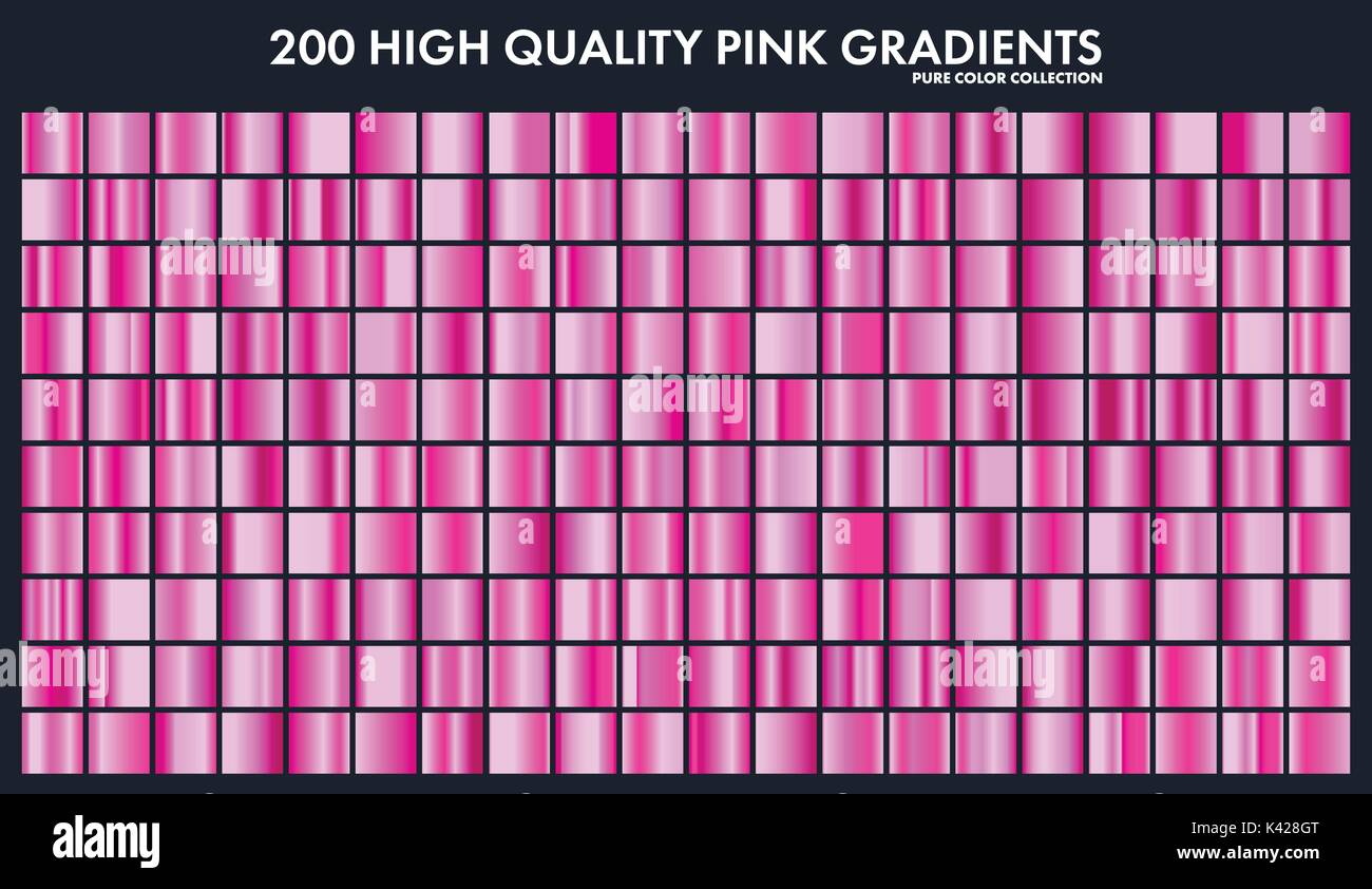 Pink chrome gradient set,pattern,template.Love colors for design ...
