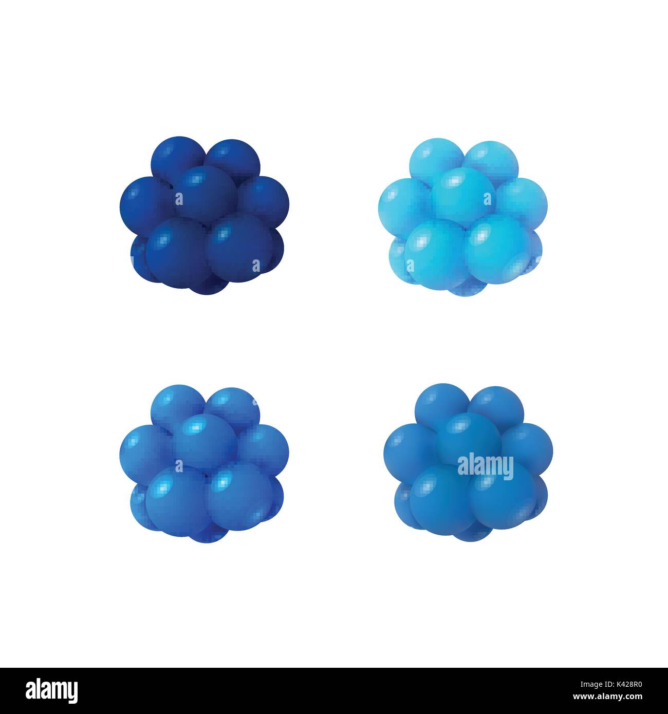 3d abstract atom structure Stock Vector Image & Art - Alamy