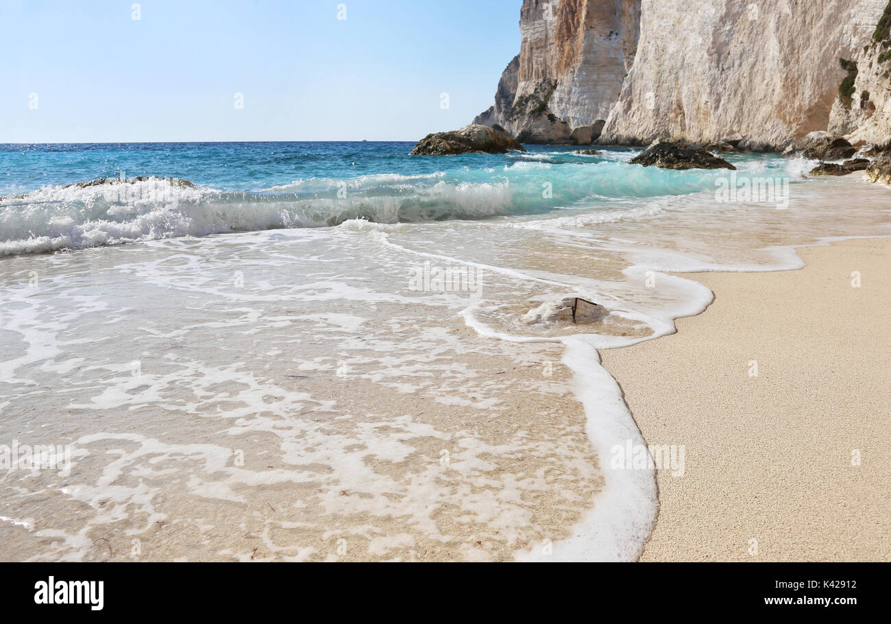 Erimitis beach Paxos island Greece Stock Photo - Alamy