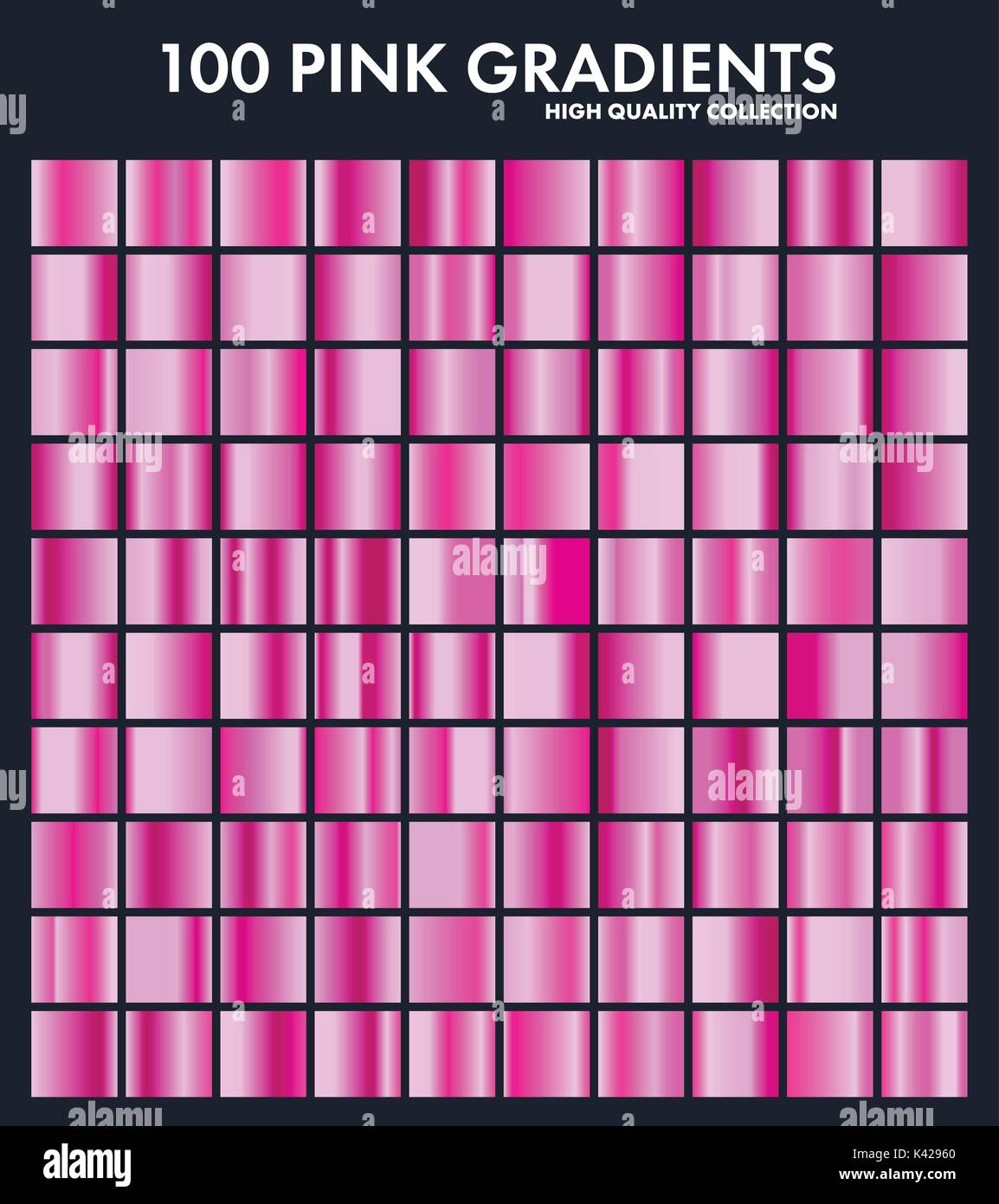 Pink chrome gradient set,pattern,template.Love colors for design ...