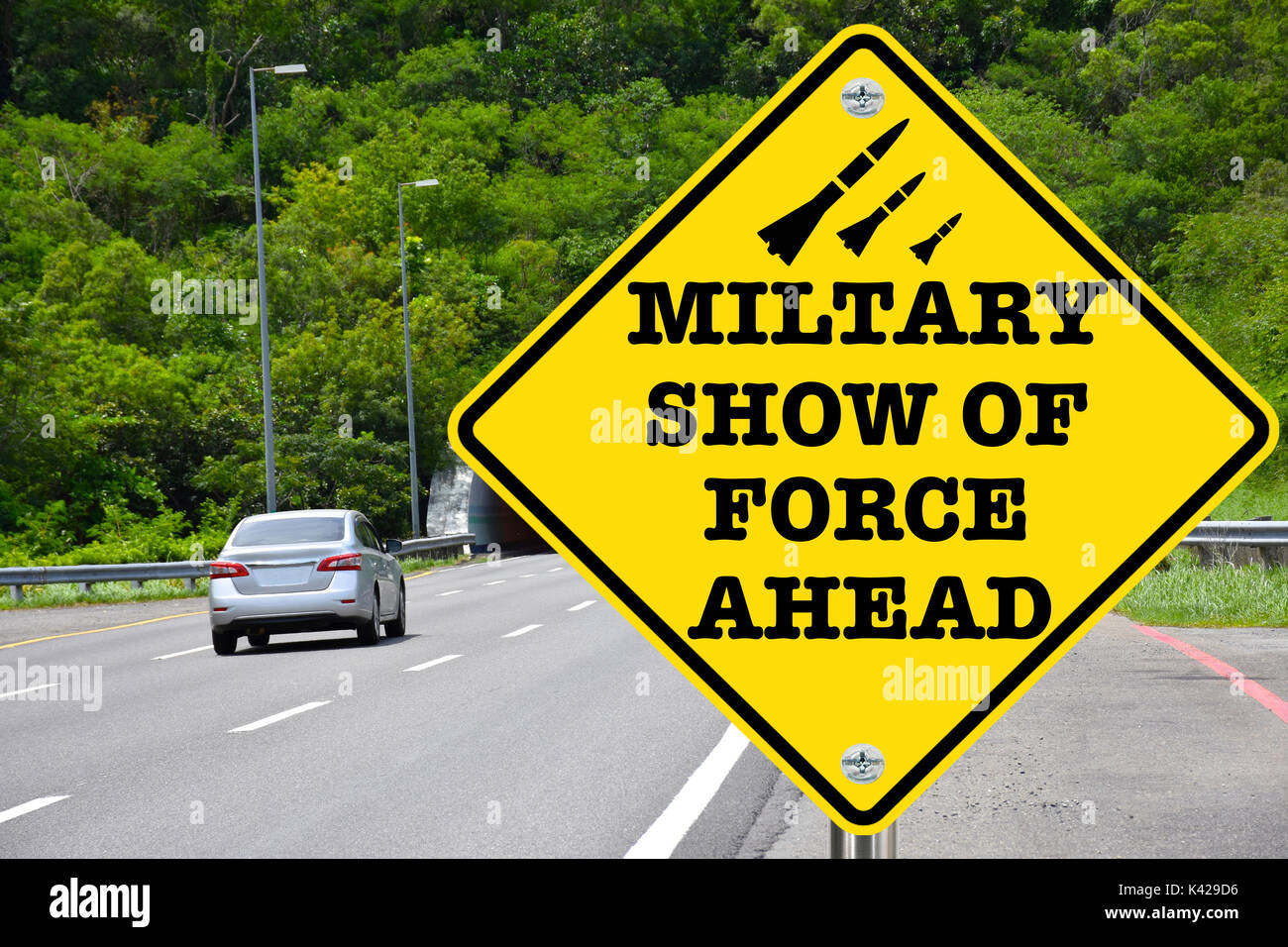Military road sign hi-res stock photography and images - Alamy