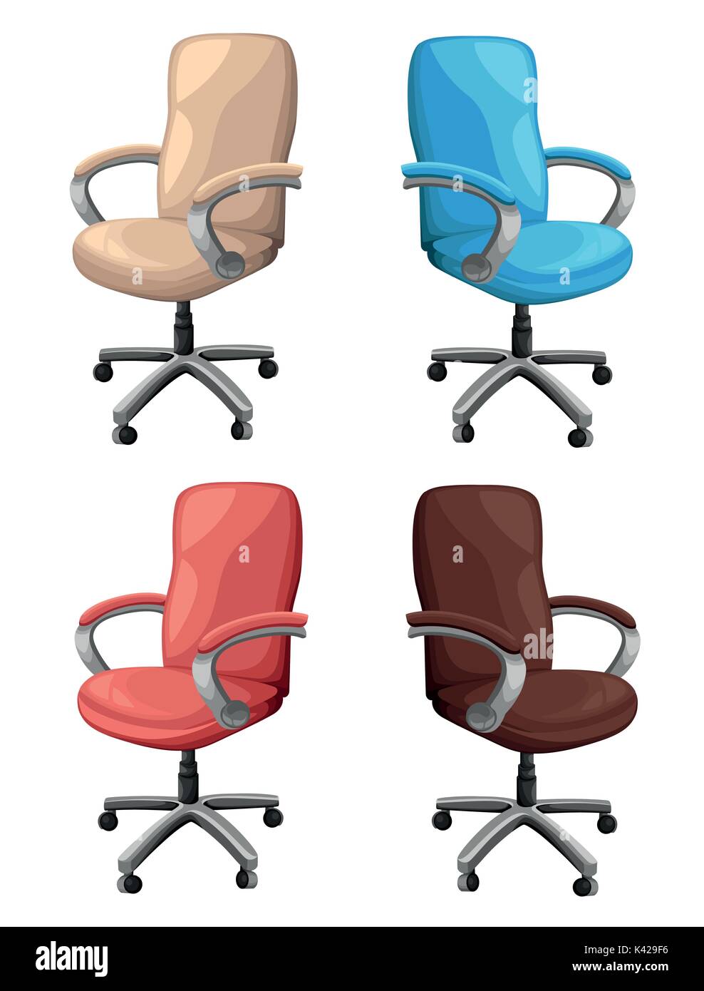 Empty chair front view Stock Vector Images - Alamy