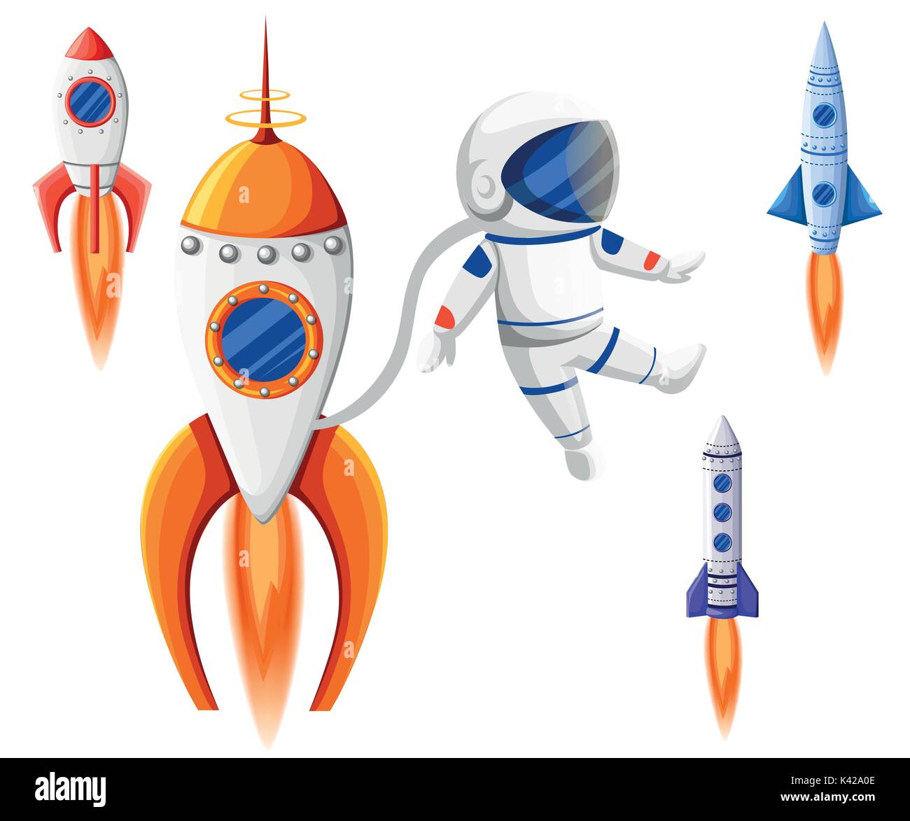 Space Rocket Start Up and Launch Symbol New Businesses Innovation ...