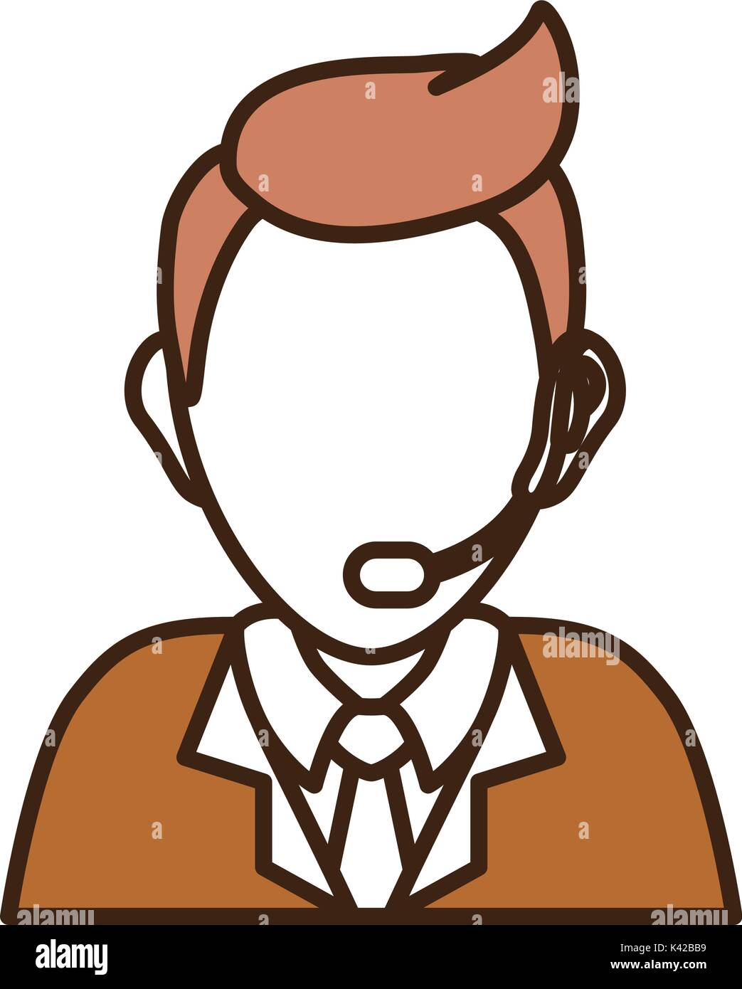 man call center vector illustration Stock Vector Image & Art - Alamy