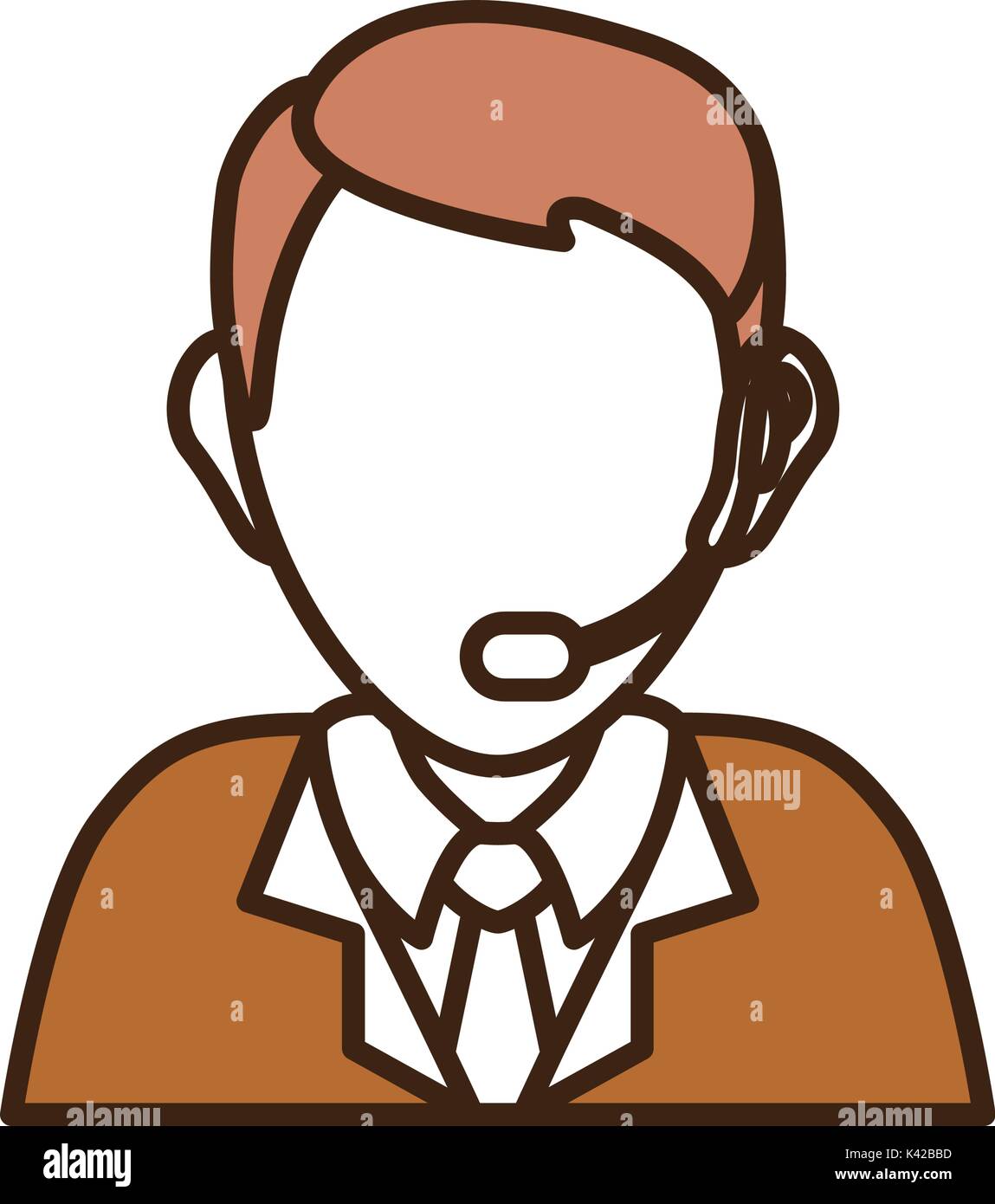 man call center vector illustration Stock Vector Image & Art - Alamy