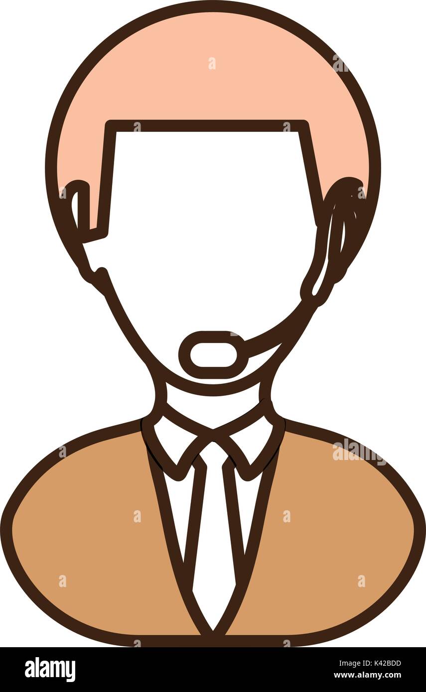 man call center vector illustration Stock Vector Image & Art - Alamy