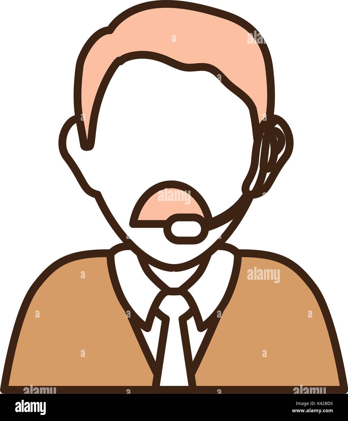 man call center vector illustration Stock Vector Image & Art - Alamy