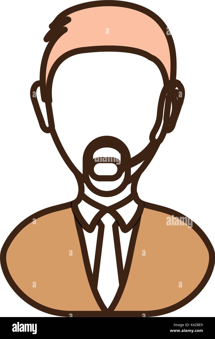 man call center vector illustration Stock Vector Image & Art - Alamy