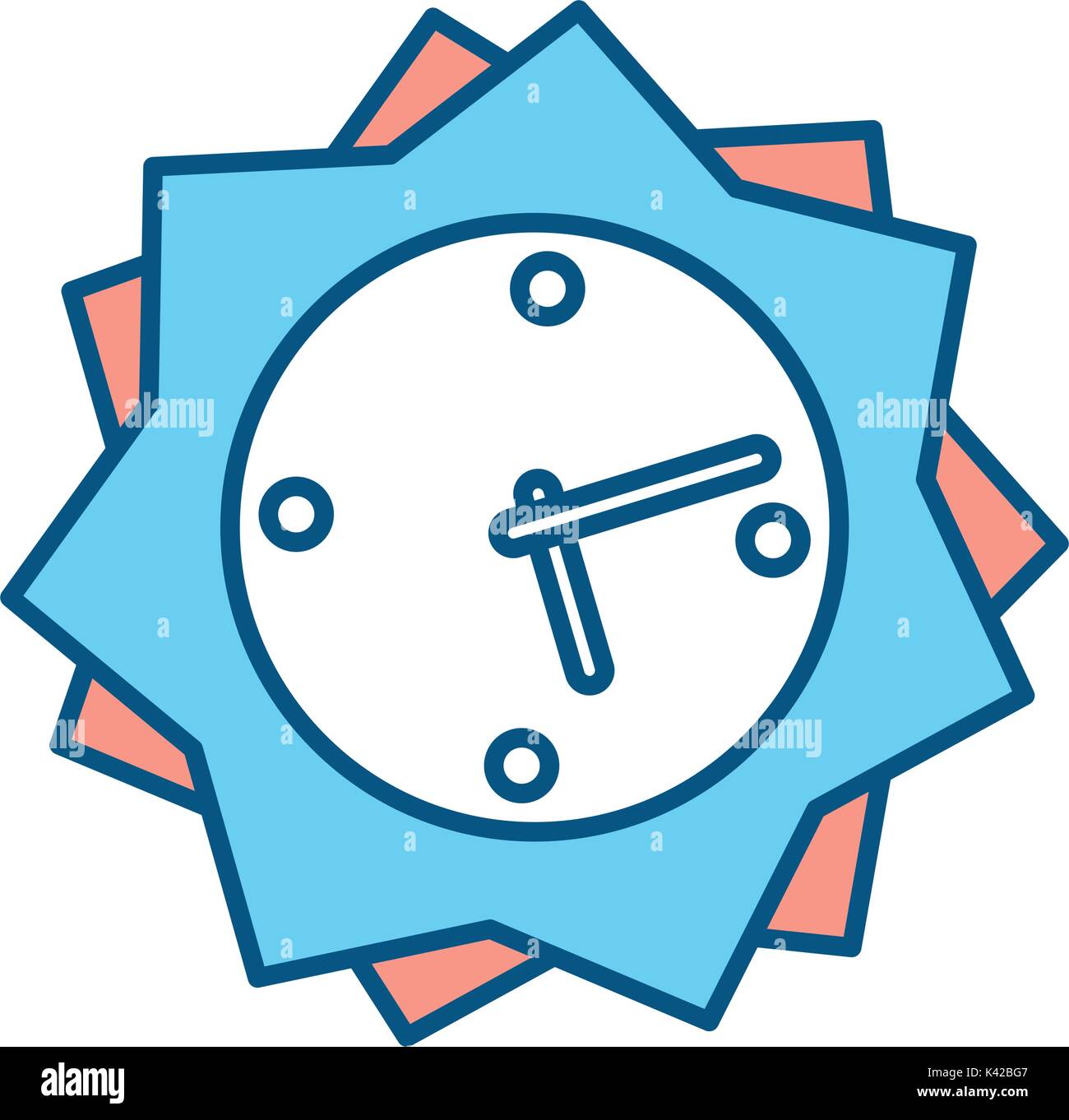 clock vector illustration Stock Vector Image & Art - Alamy