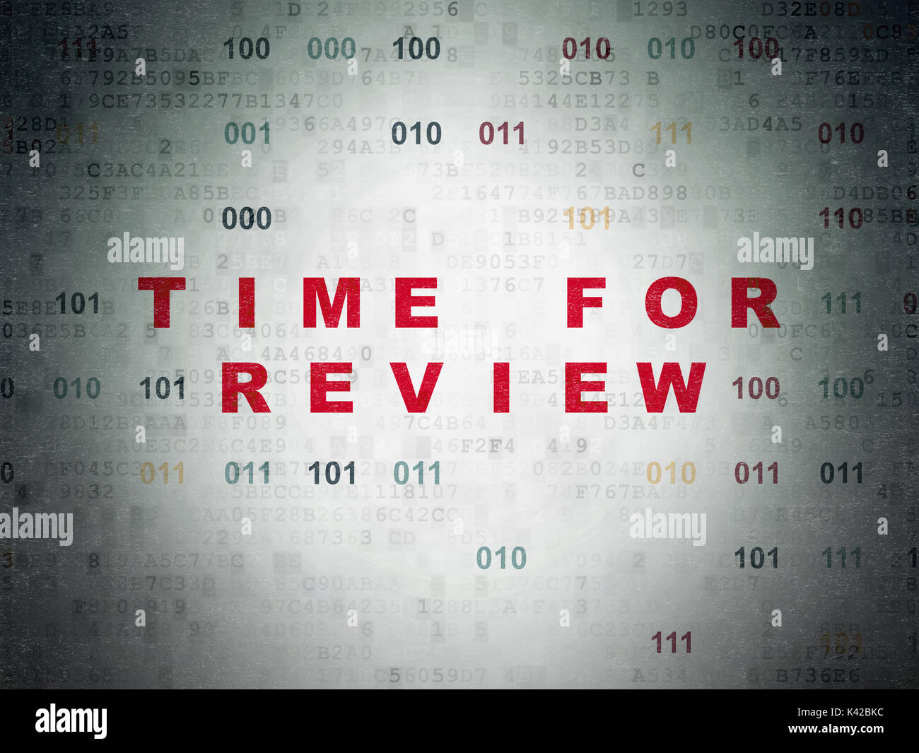 Timeline concept: Time for Review on Digital Data Paper background ...