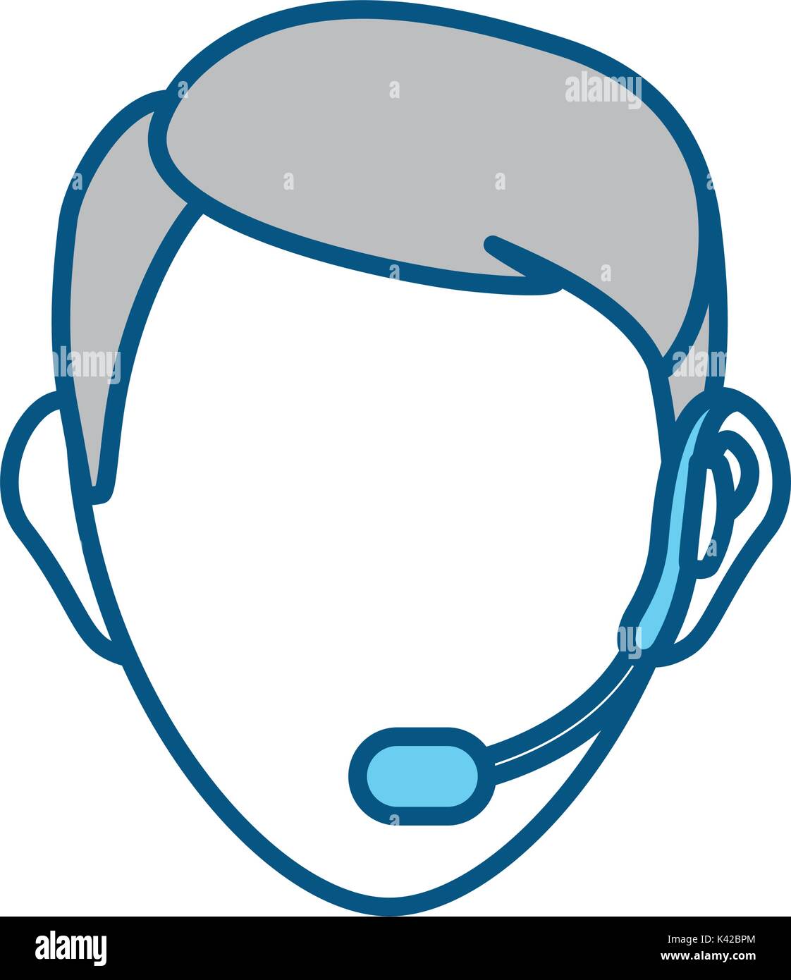 man call center vector illustration Stock Vector Image & Art - Alamy