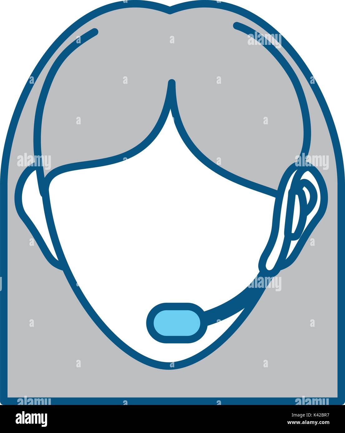 face woman call center vector illustration Stock Vector Image & Art - Alamy