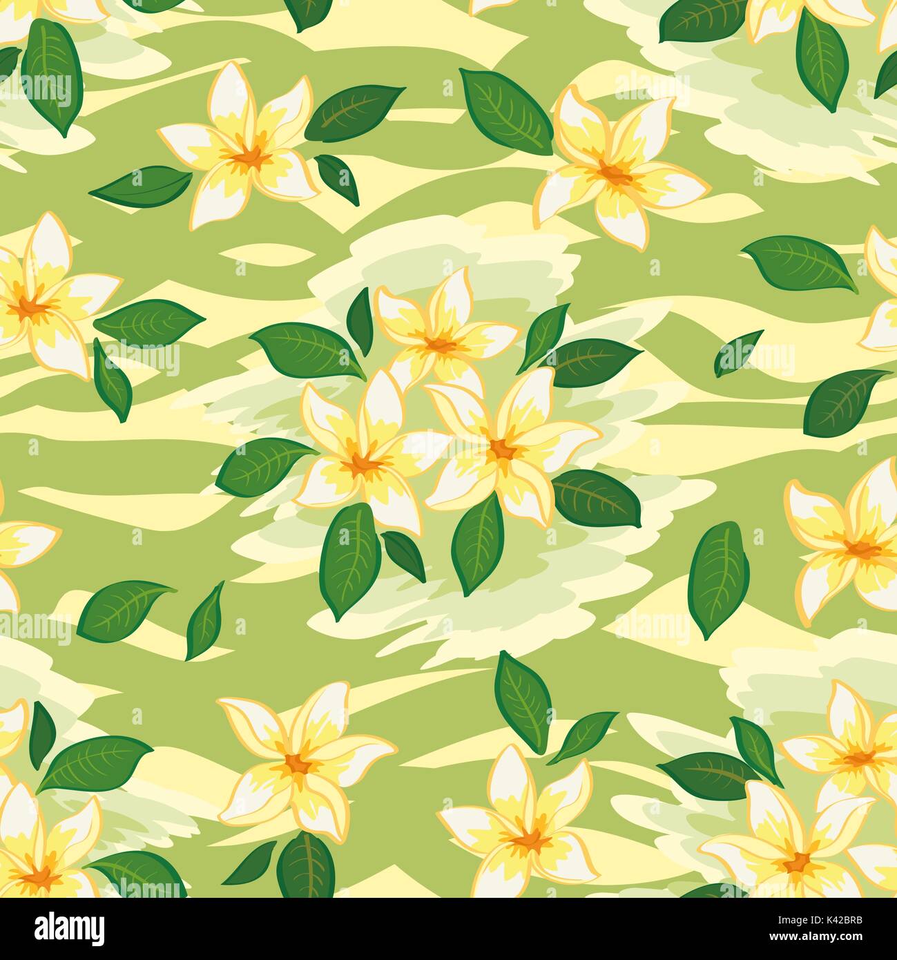 Seamless pattern vector floral Stock Vector Images - Alamy
