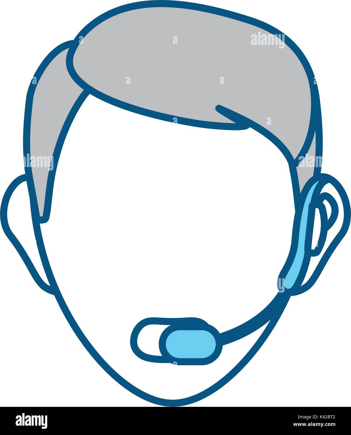 face man call center vector illustration Stock Vector Image & Art - Alamy