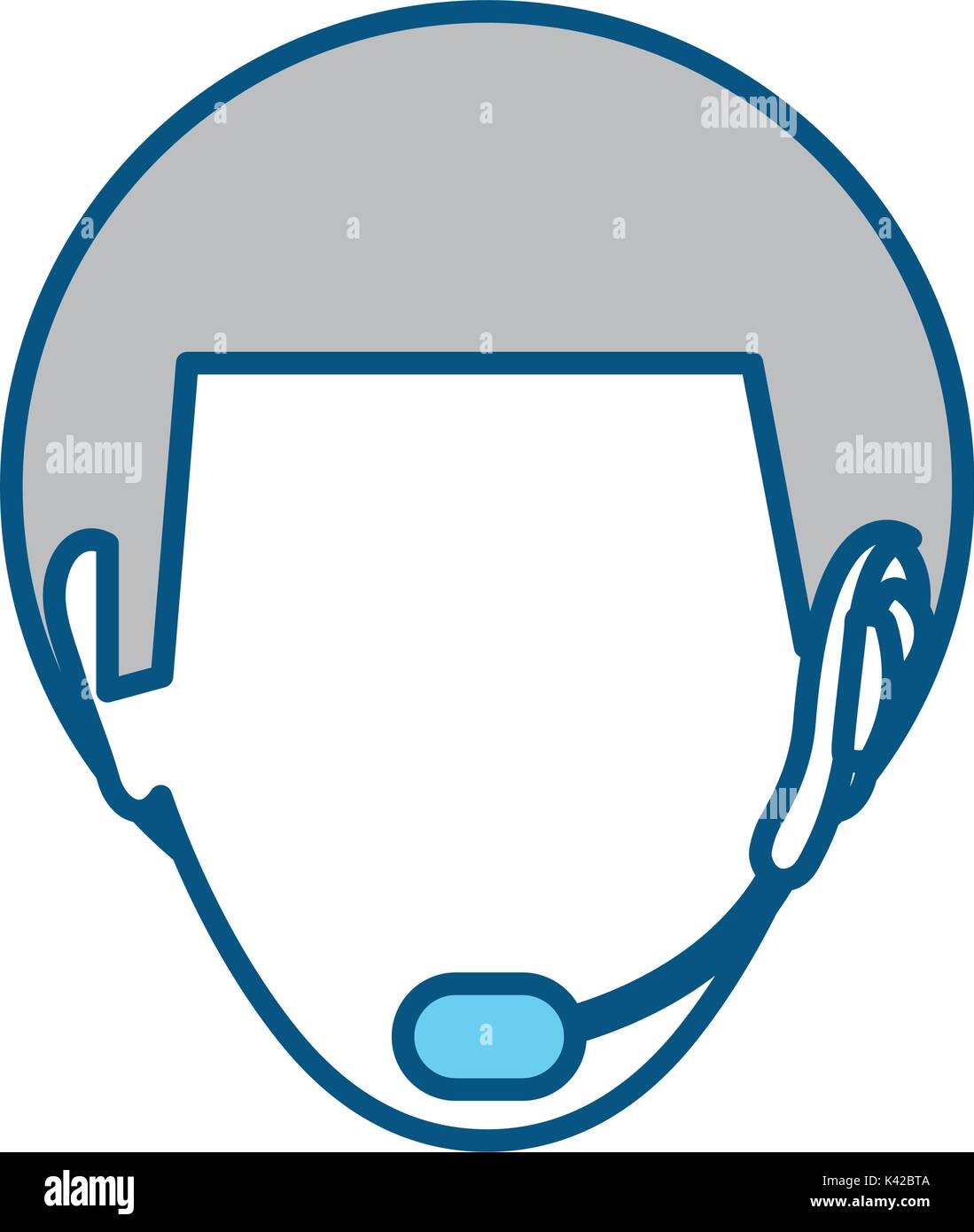 face, man call center vector illustration Stock Vector Image & Art - Alamy