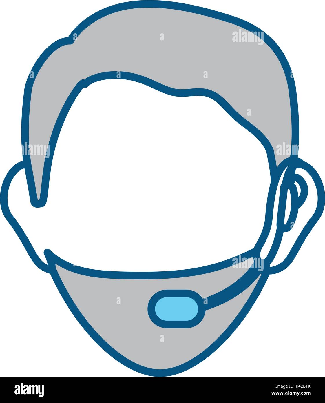 face man call center vector illustration Stock Vector Image & Art - Alamy