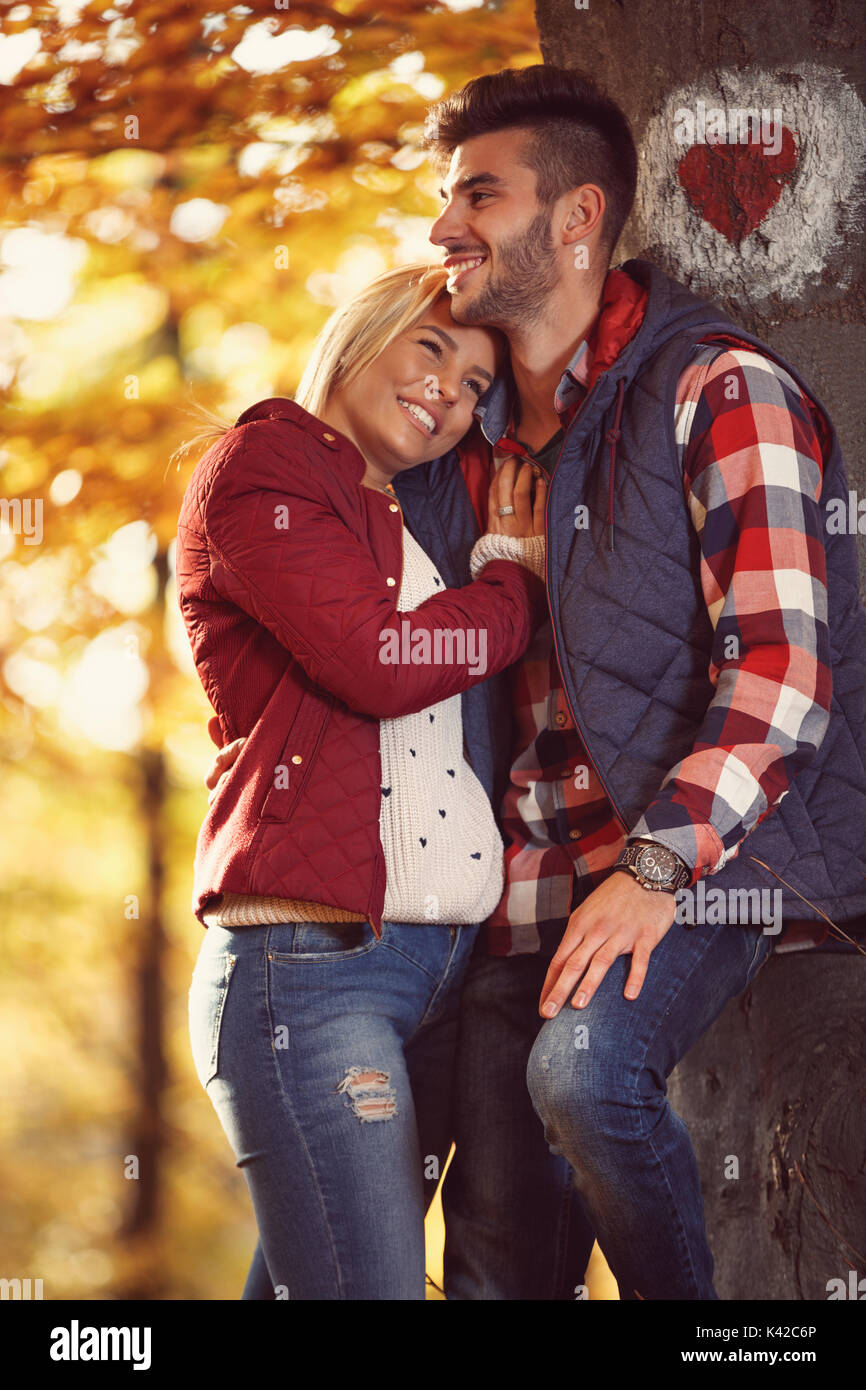 Smiling loving couple hi-res stock photography and images - Alamy