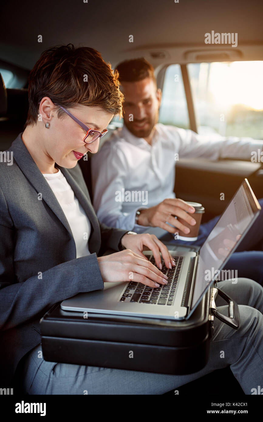 young work colleagues going on business trip Stock Photo - Alamy