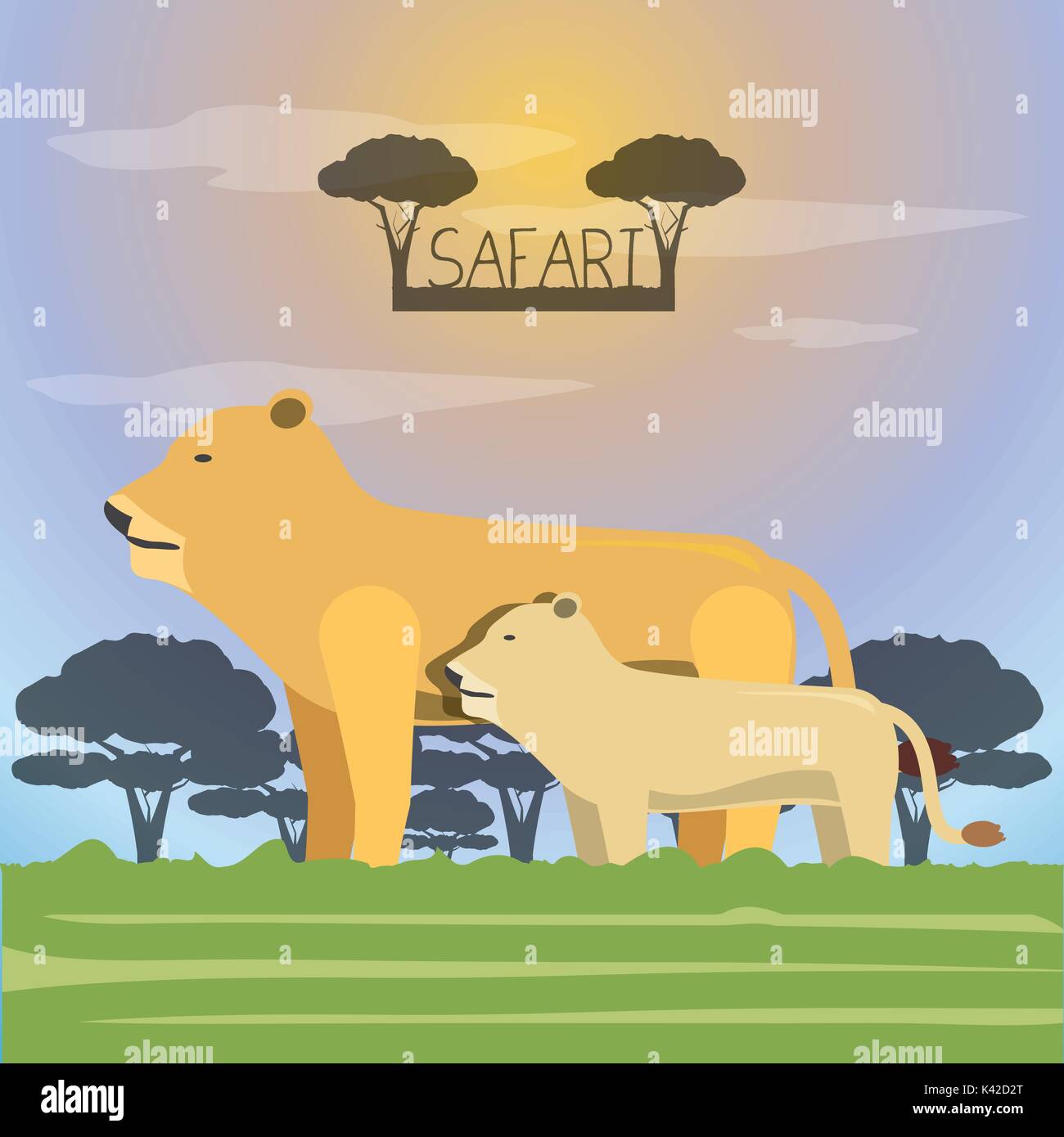 african safari design Stock Vector Image & Art - Alamy