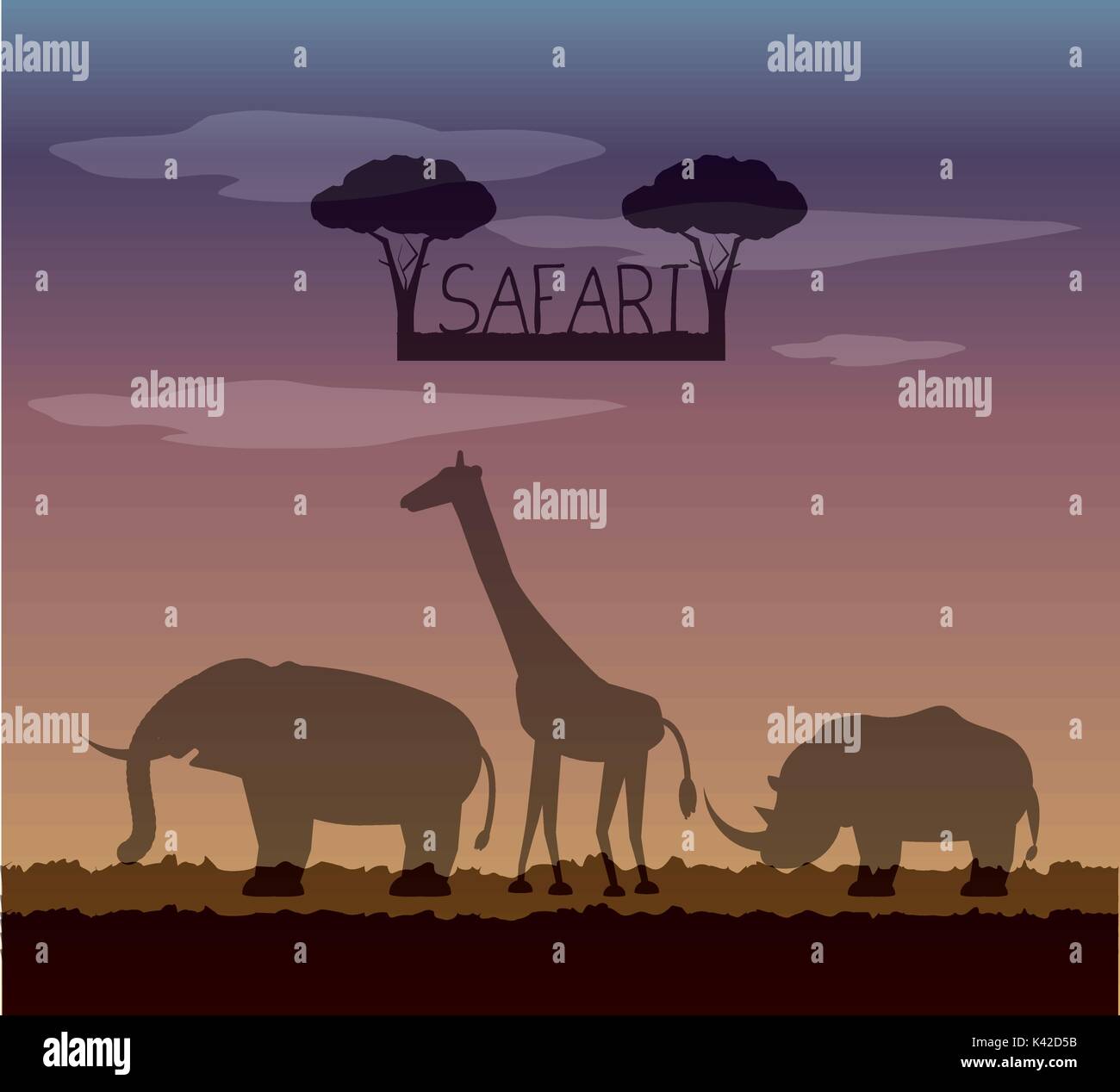 african safari design Stock Vector Image & Art - Alamy