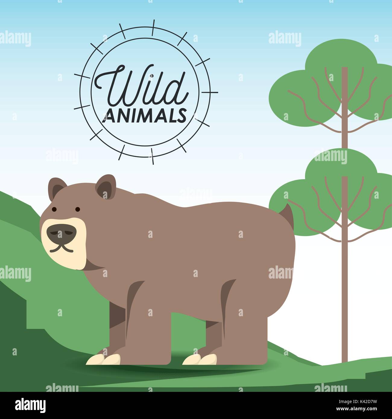 wild animals design Stock Vector Image & Art - Alamy