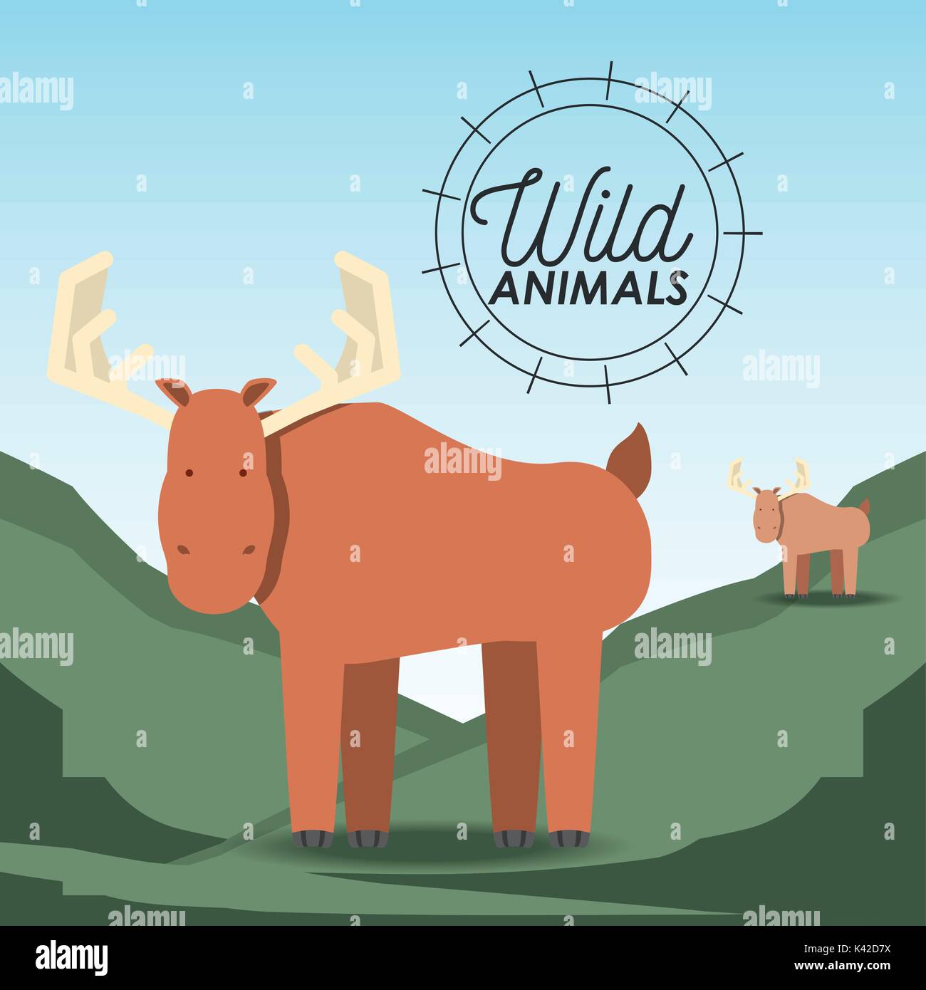 wild animals design Stock Vector Image & Art - Alamy