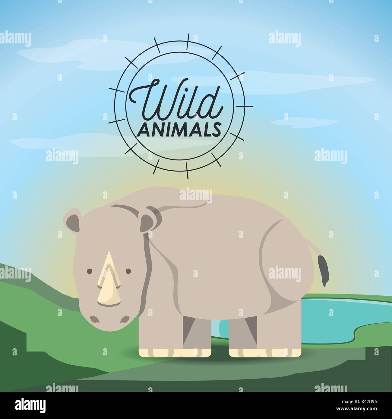 wild animals design Stock Vector Image & Art - Alamy