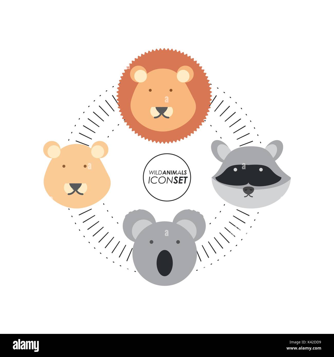 wild animals design Stock Vector Image & Art - Alamy