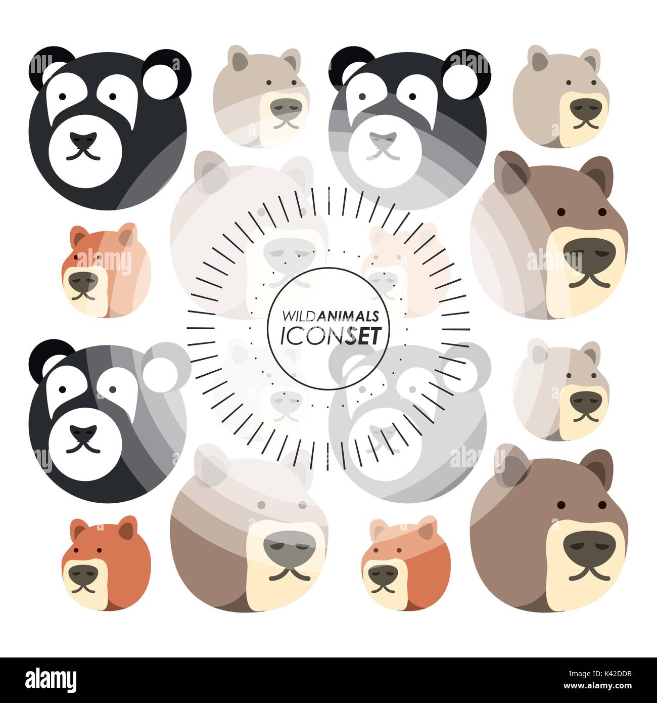 wild animals design Stock Vector Image & Art - Alamy
