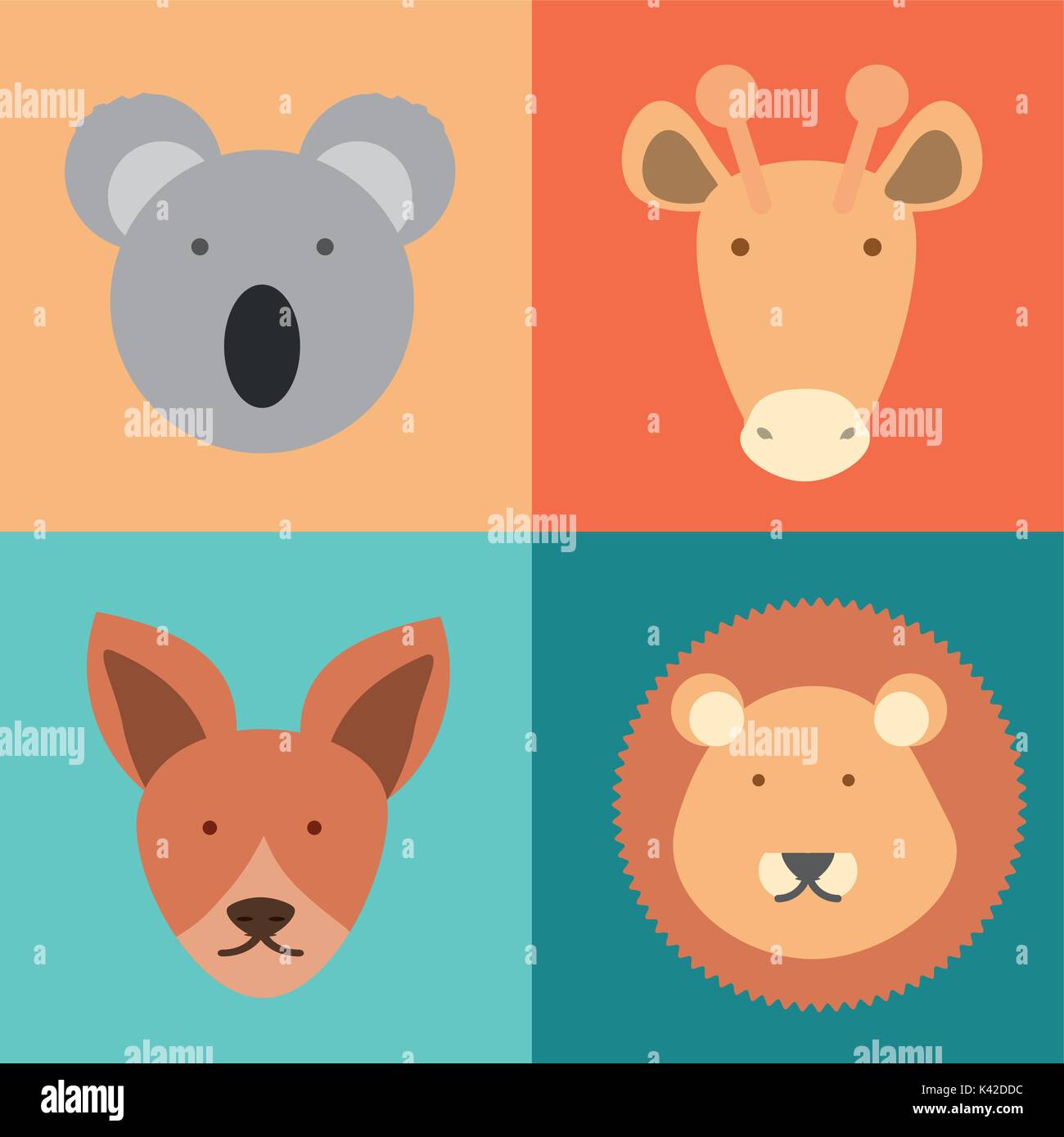 wild animals design Stock Vector Image & Art - Alamy