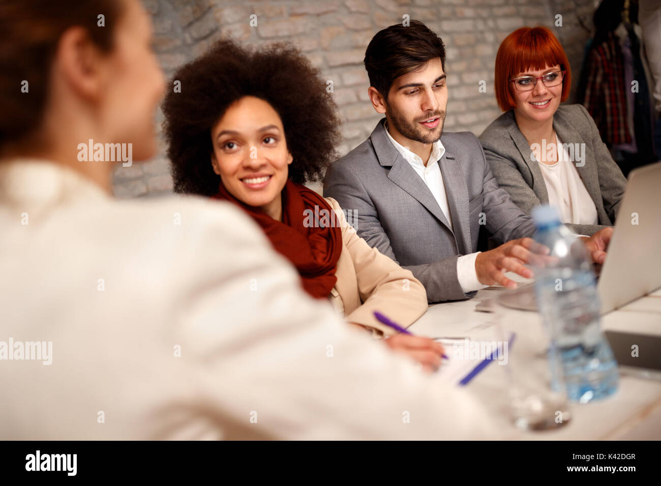 Working people in office Stock Photo - Alamy