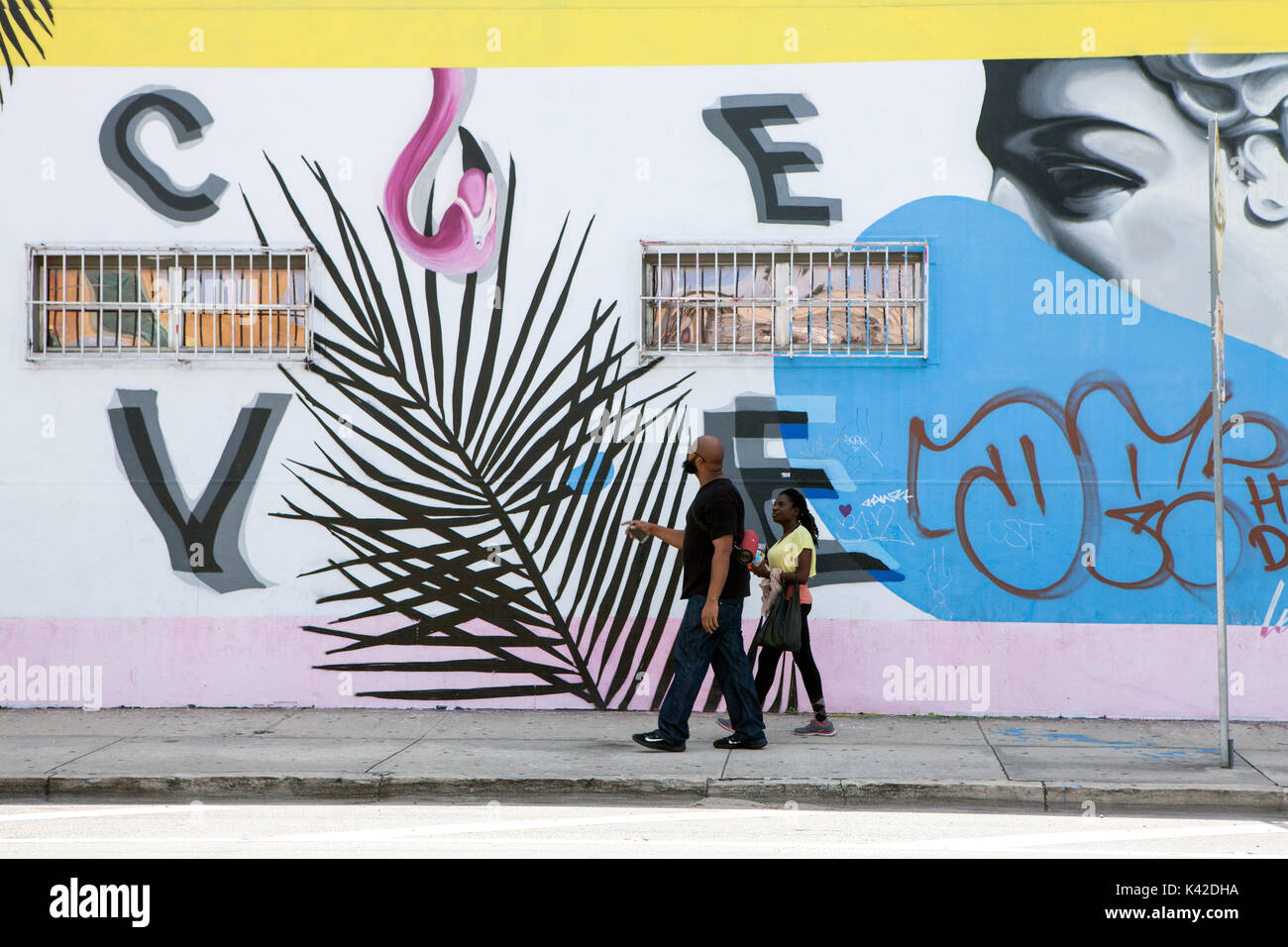 Streetart, Wynward Walls, Miami, Florida Stock Photo - Alamy